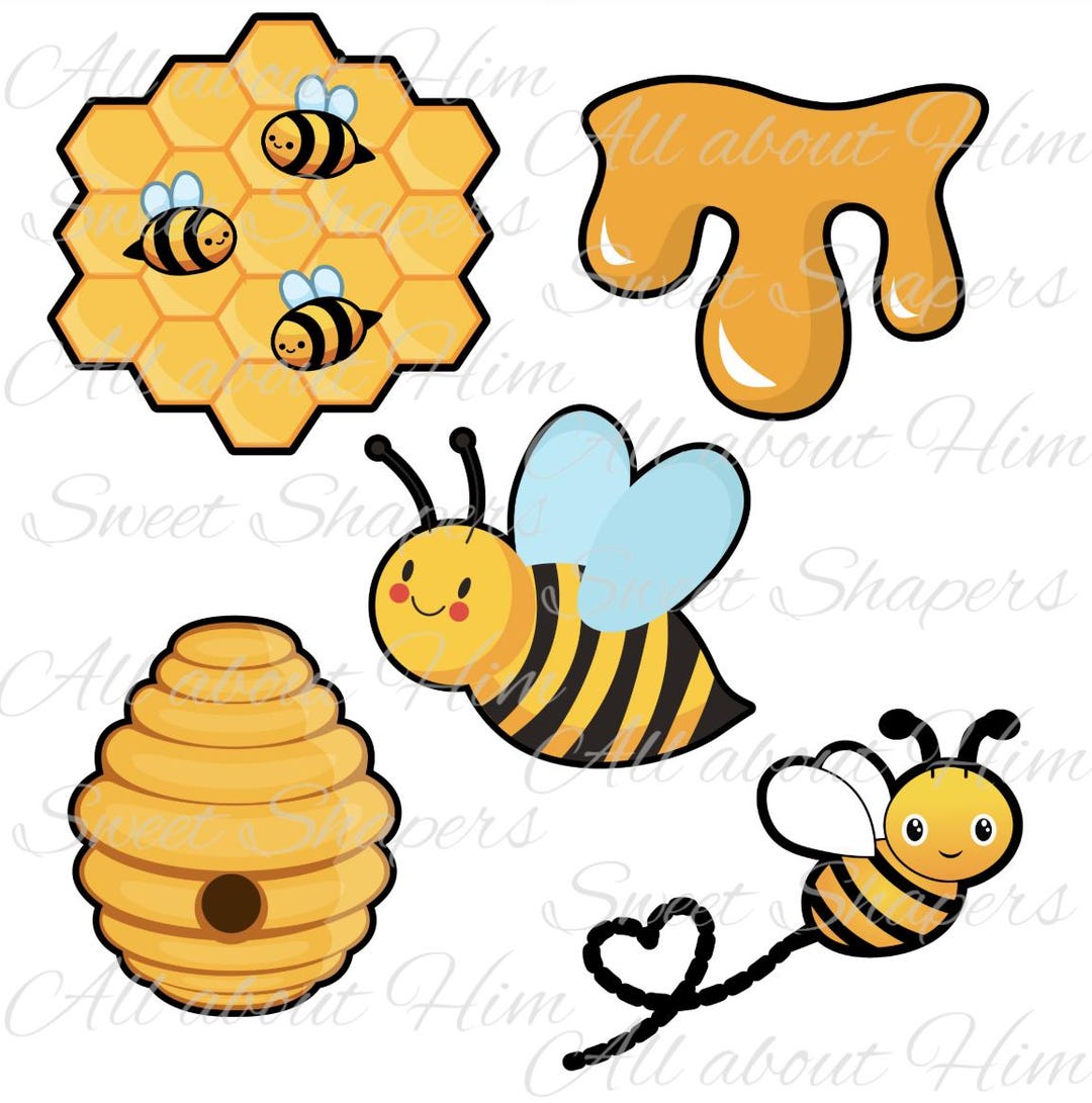 Bumble Bee Hive Honey Cookie Cutters Set of 5 cutters Only - Etsy