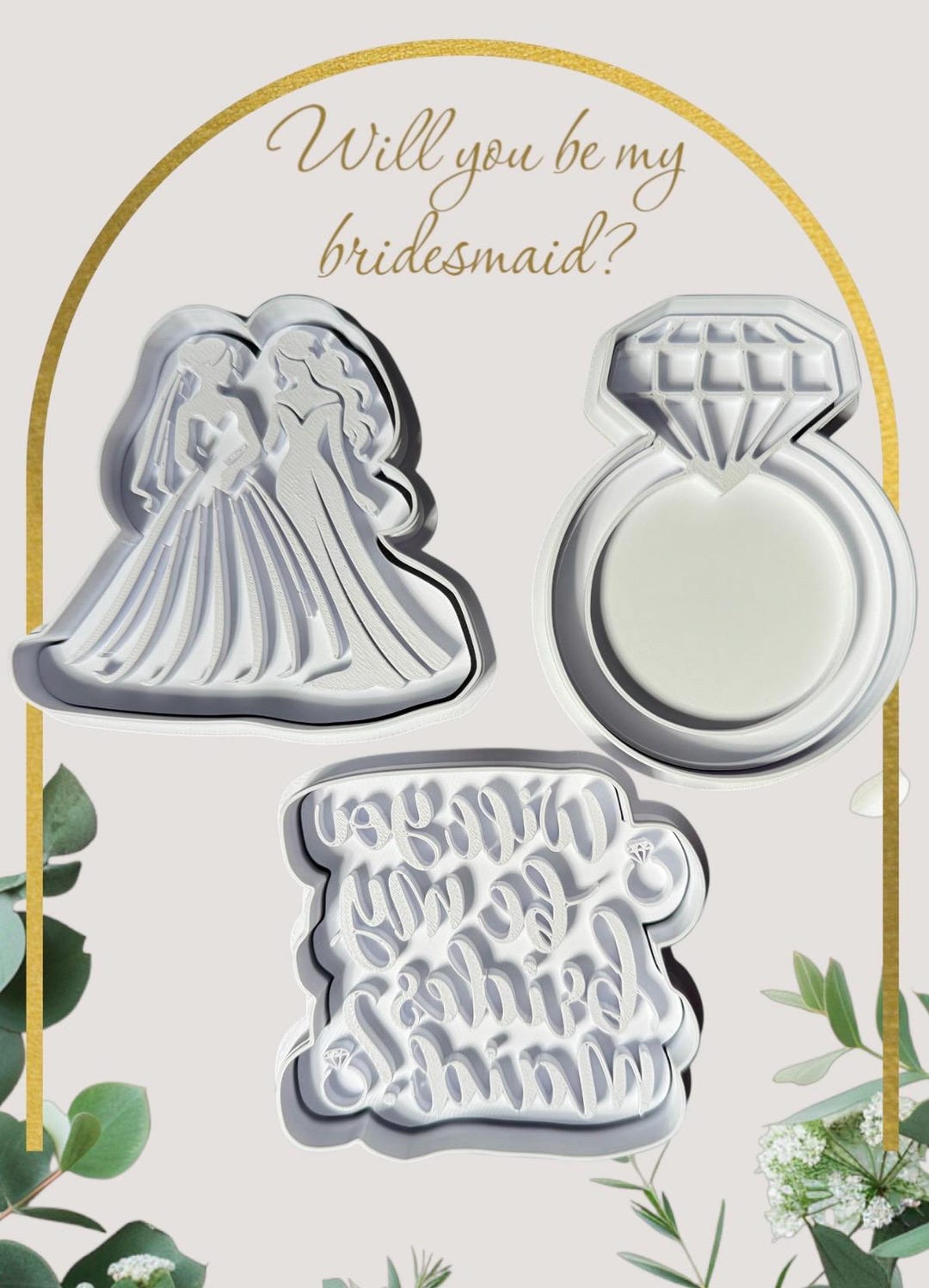 Will You Be My Bridesmaid? Will You Be My Brides Maid? Cookie Cutters ...