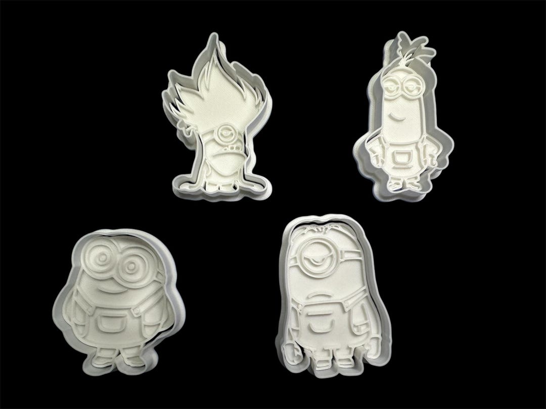 Minion Inspired Cookie Cutter Set of 4 - Etsy