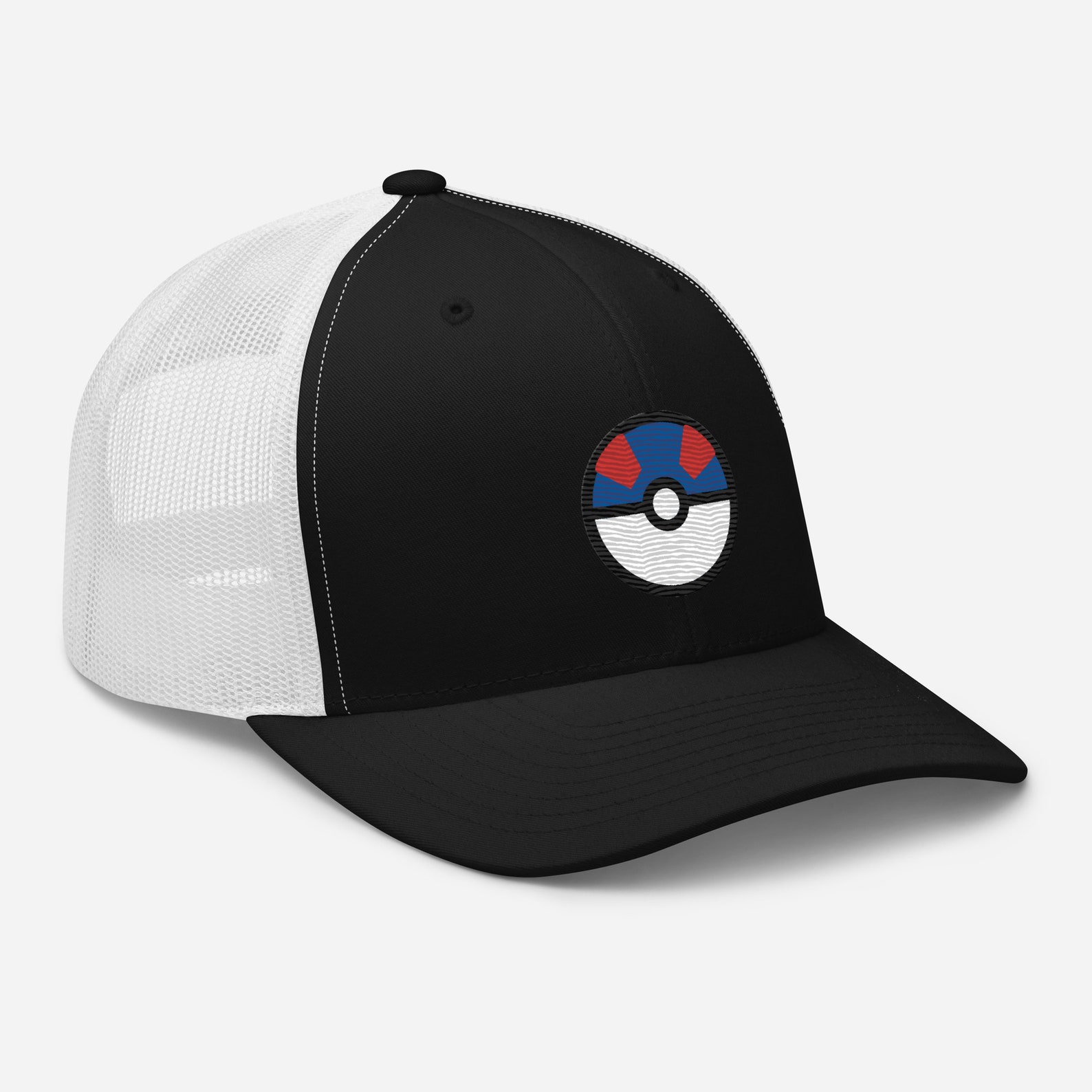 Pokemon Trainer Trucker Hat | Poké Ball Hat | Pokémon Trainer Hat - Etsy