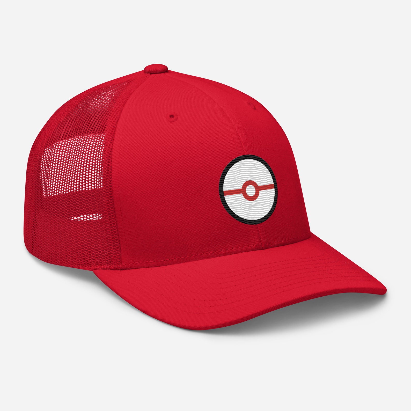 Pokemon Trainer Trucker Hat Poké Ball Hat Pokémon Trainer Hat - Etsy