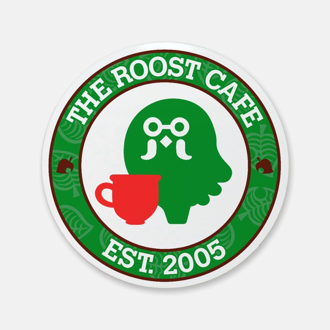 The Roost Café Coaster Animal Crossing Brewster Coffee - Etsy