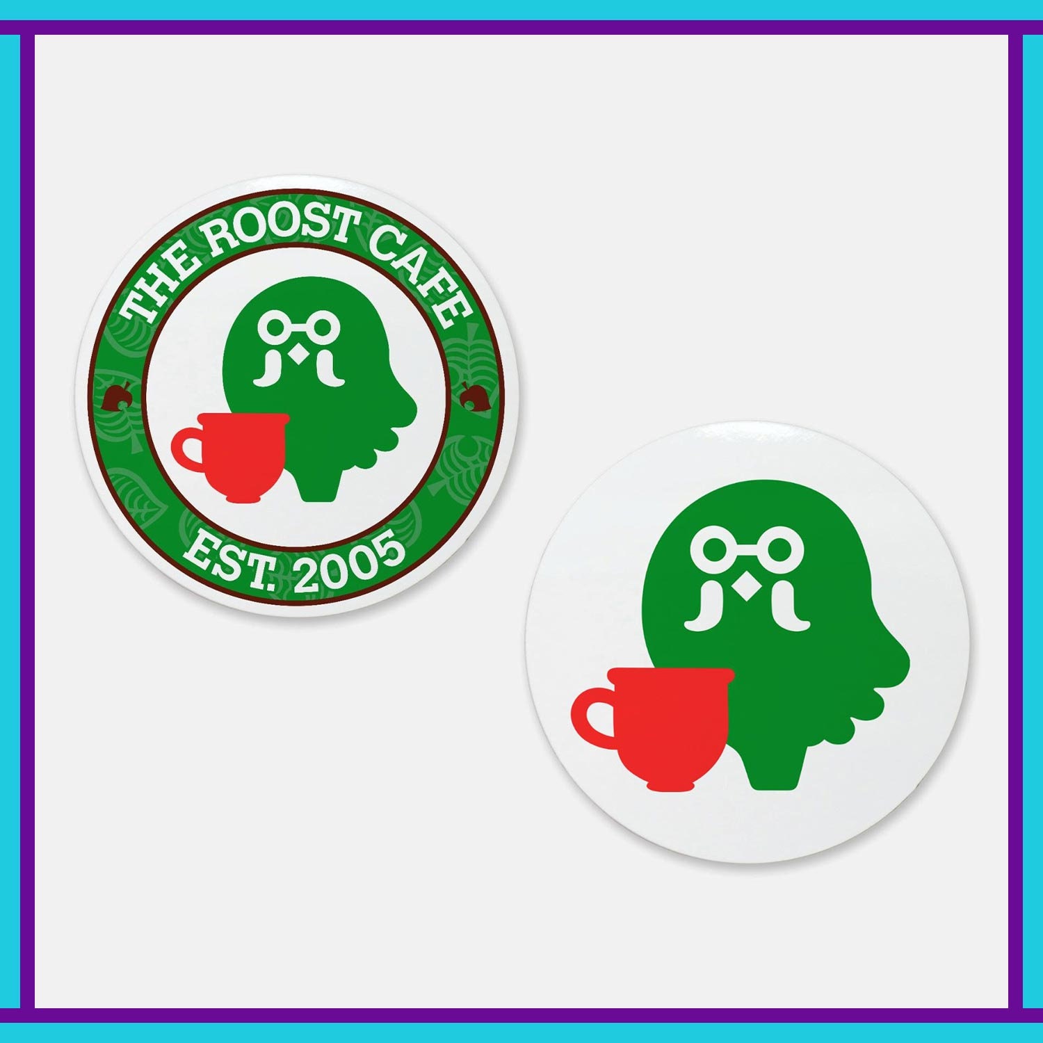 The Roost Café Coaster Animal Crossing Brewster Coffee - Etsy