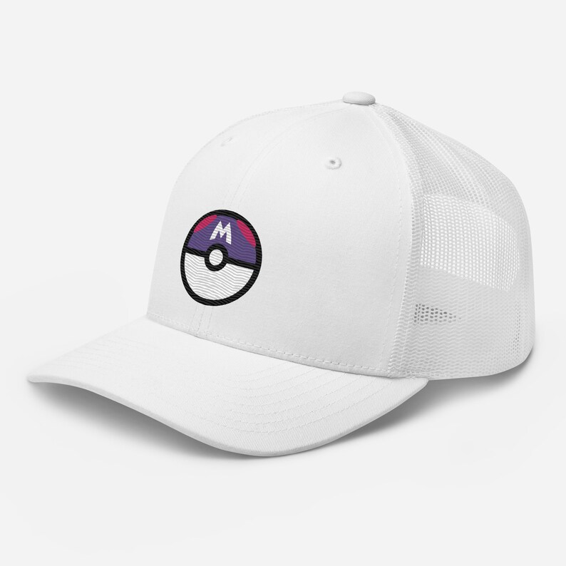 Pokemon Trainer Trucker Hat | Poké Ball Hat | Pokémon Trainer Hat - Etsy