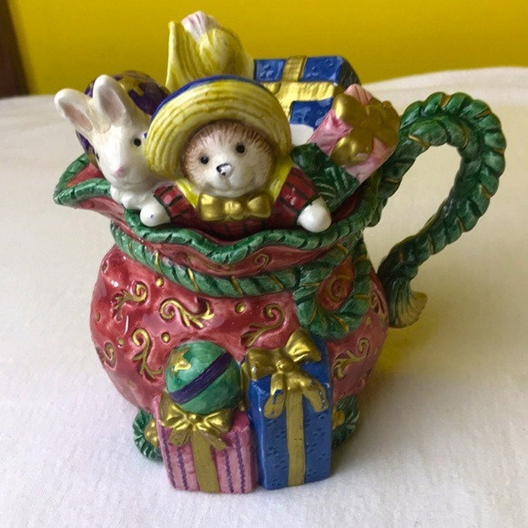 Fitz and Floyd Christmas Vintage Themed Decorative Jug/ Creamer - Etsy
