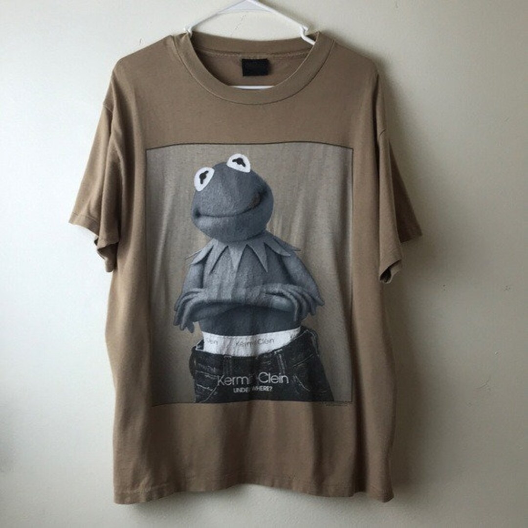 Changes Made in the USA Tan Kermit Clein Under Where Vintage T-shirt Sz ...
