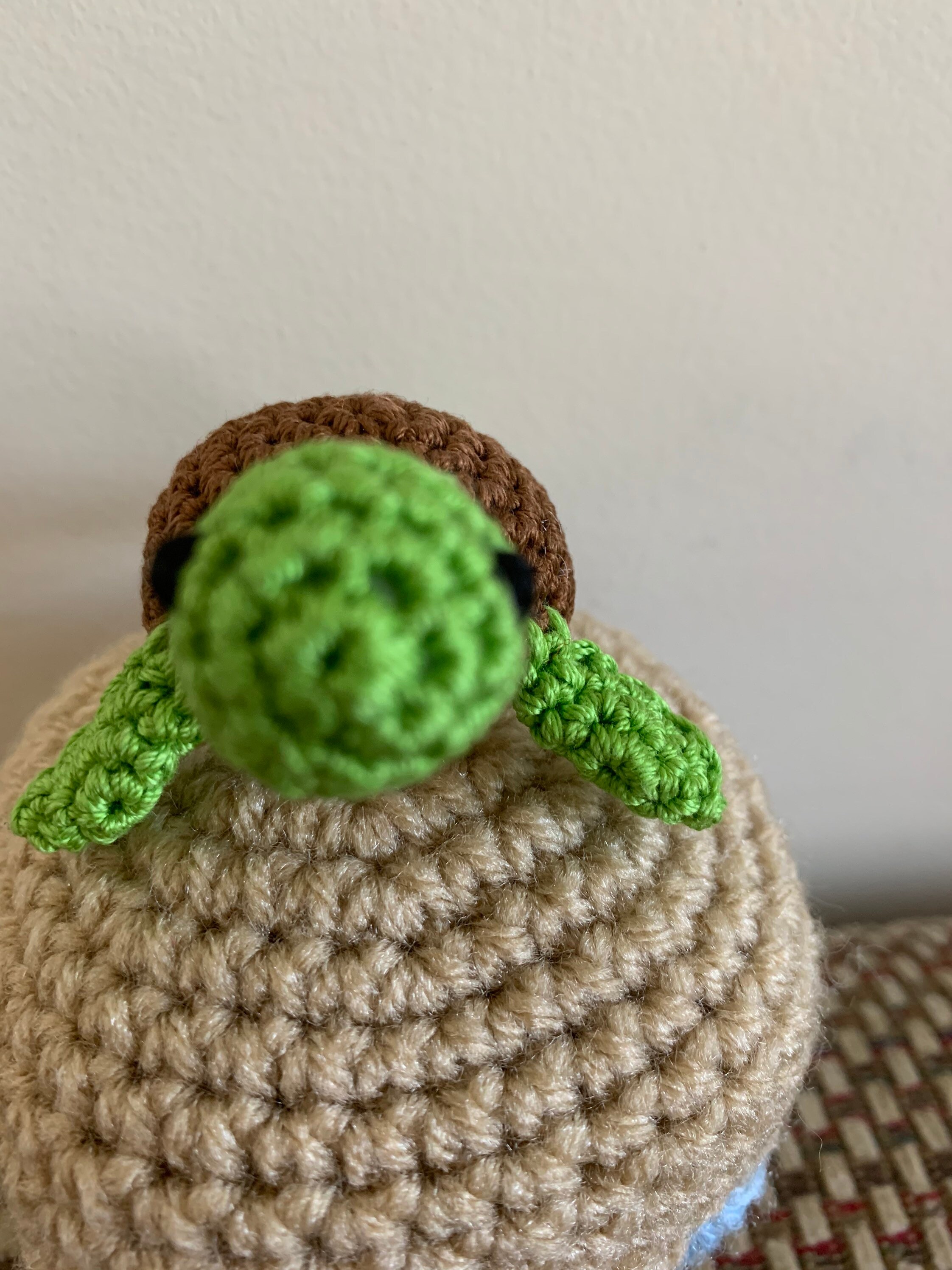 Crochet Turtle Marshmallow Mug Hat | Etsy
