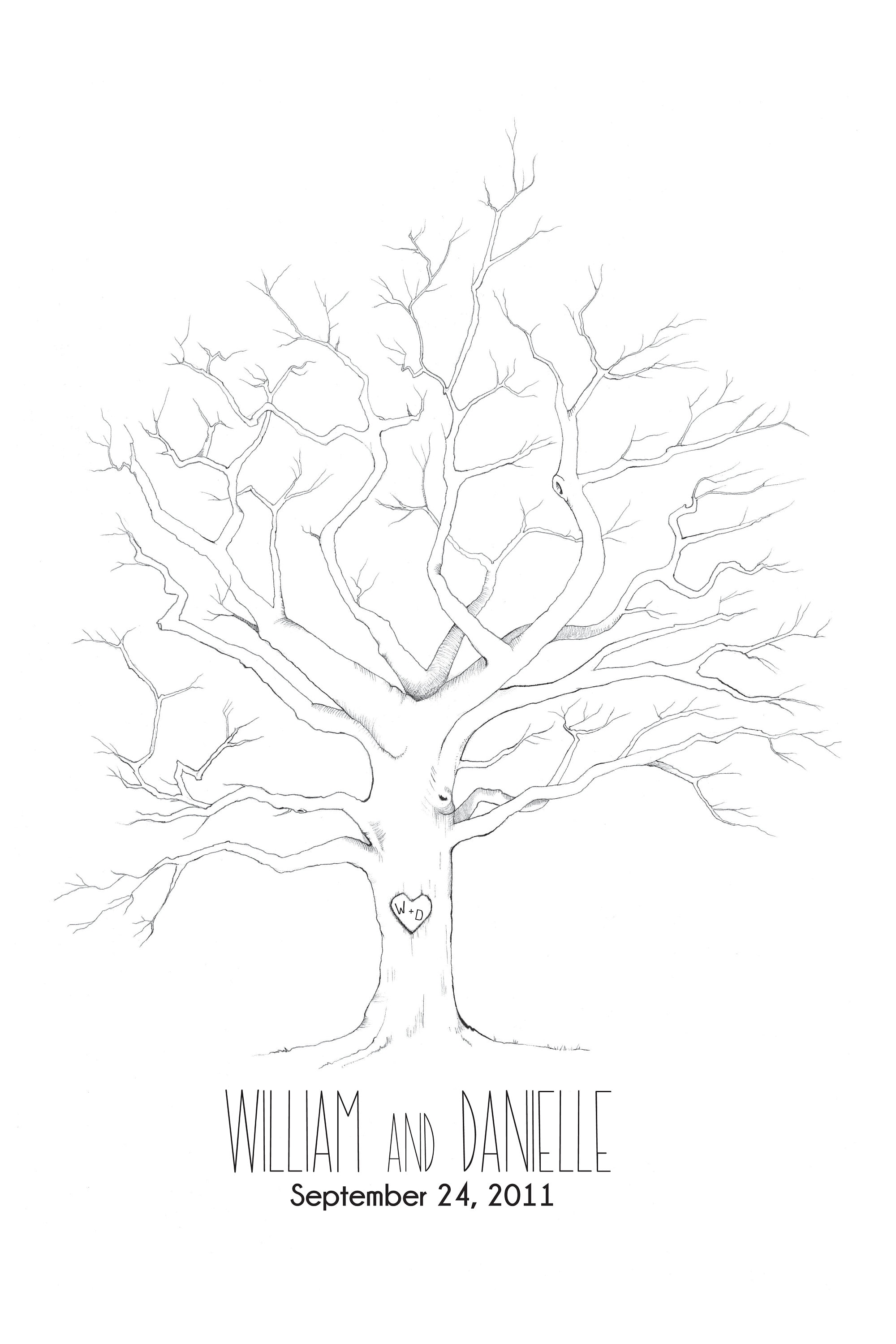 Customizable Fingerprint Tree, Digital Download - Etsy