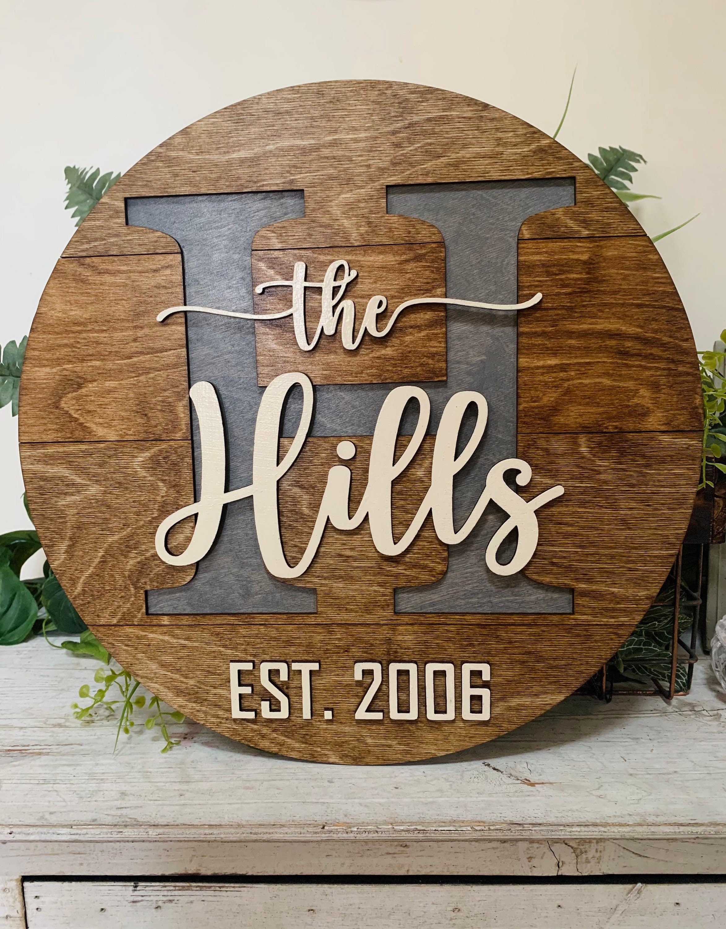 Personalized Layered Wood Sign - Etsy
