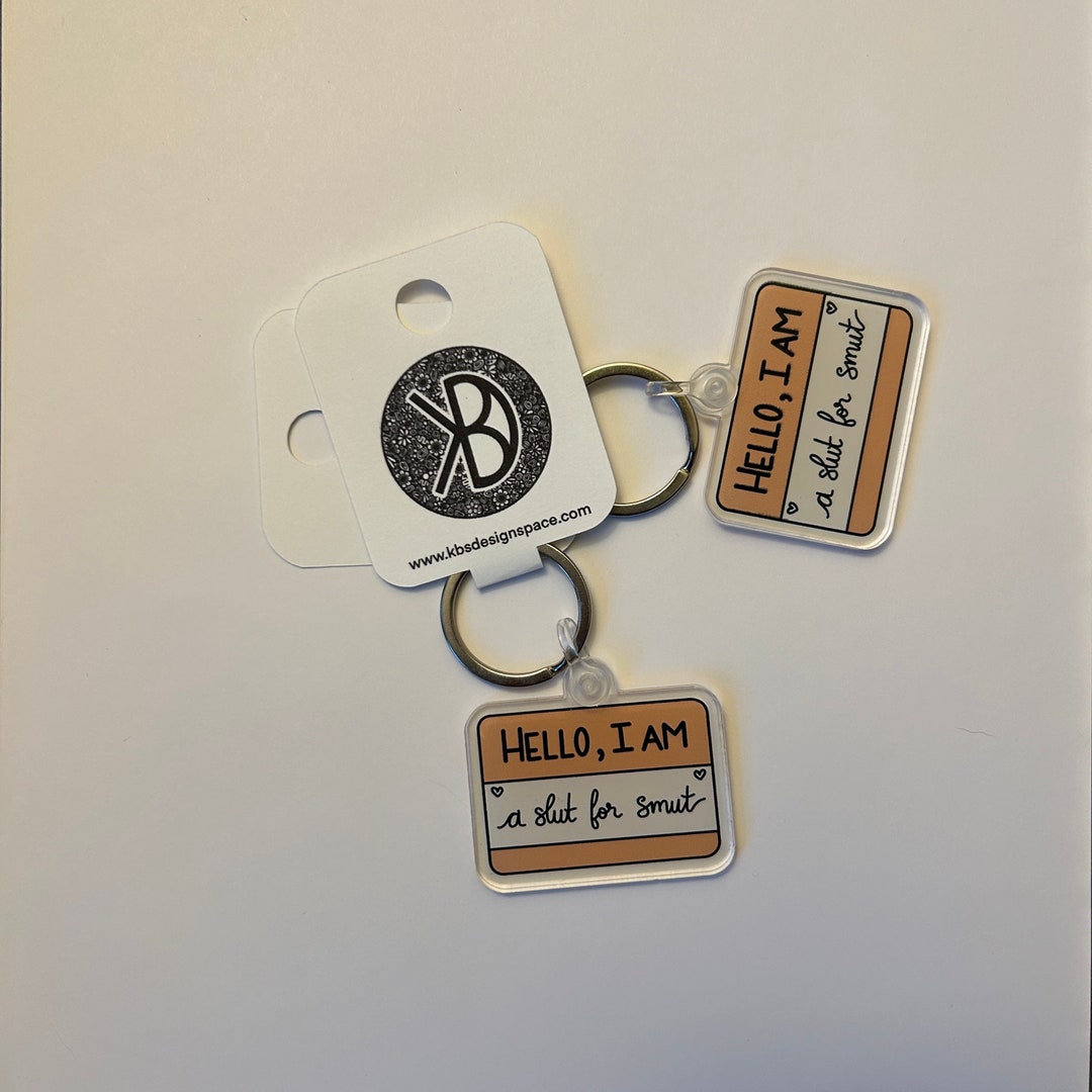 NSFW Smut Slut Keychain, Book Lover, Acrylic Keychain, Gifts for Her ...