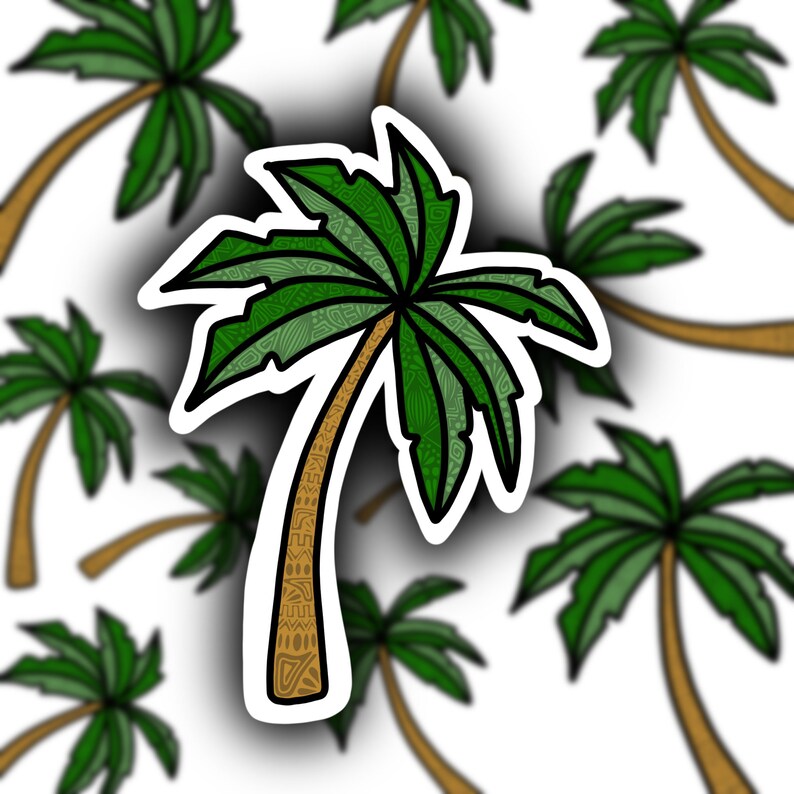 Palm Tree Zentangle Beach Zentangle Waterproof - Etsy Canada