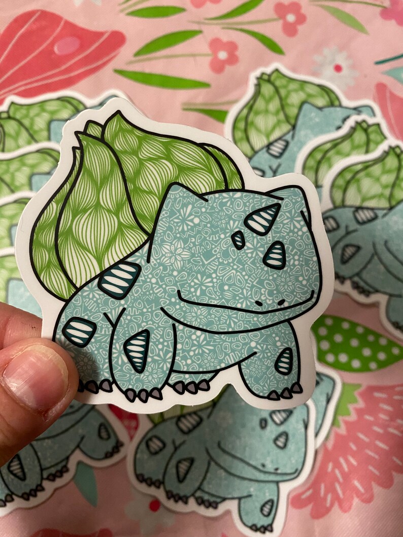 Poké Zentangle Waterproof Sticker - Etsy