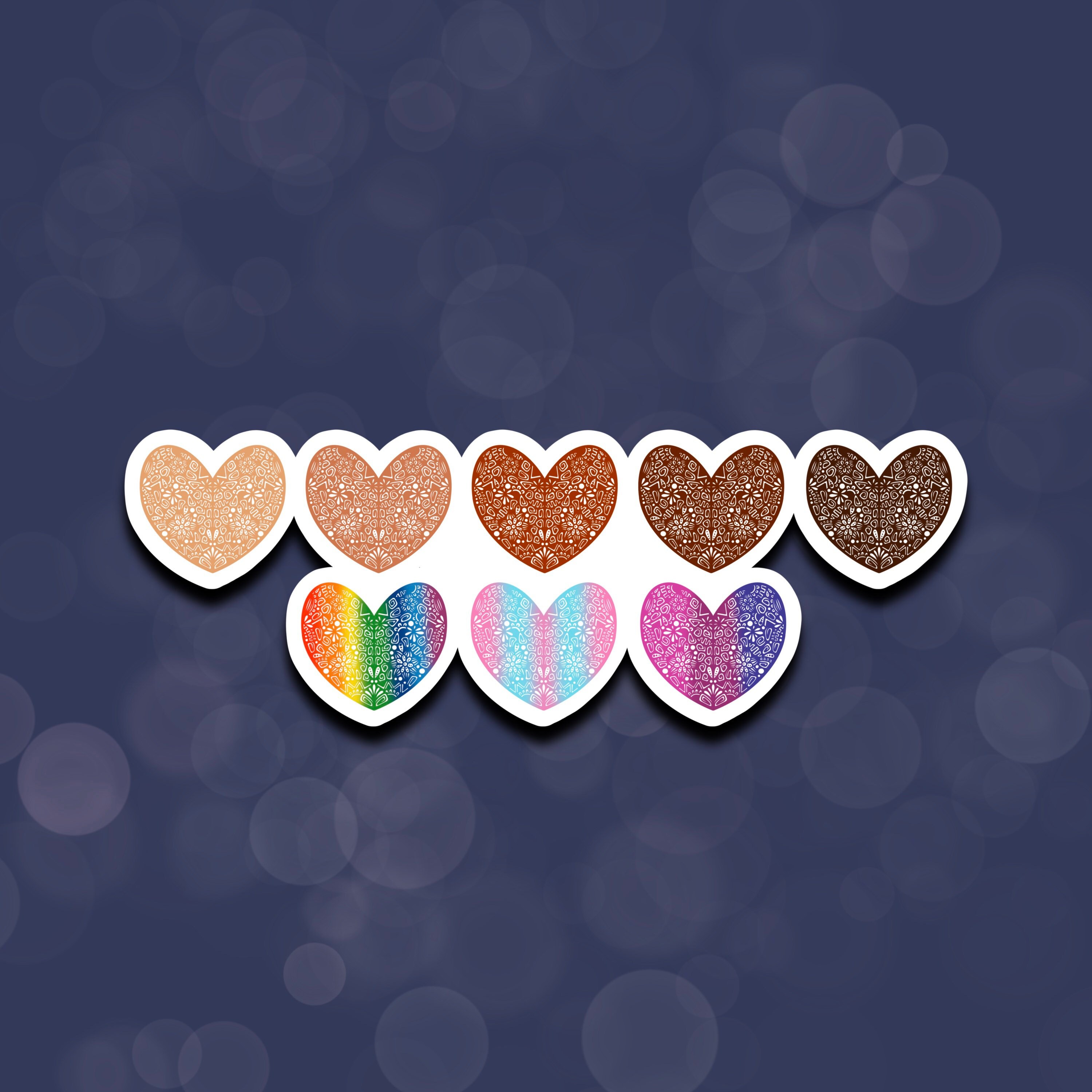 Equality Hearts Inclusive Zentangle Equal Rights Lgbtq - Etsy