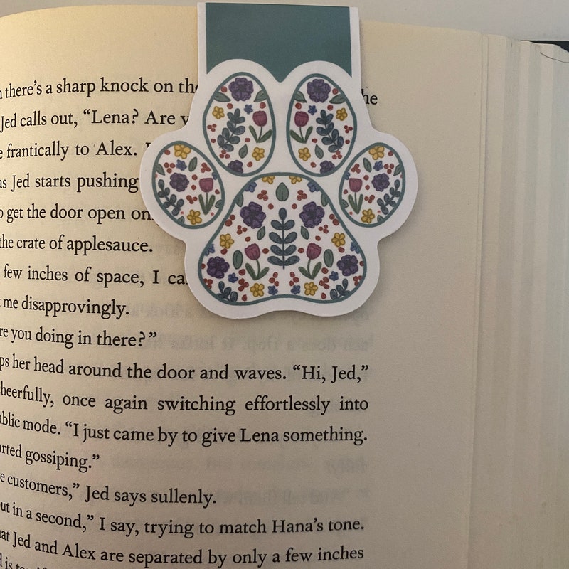 Paw Print Bookmark - Etsy