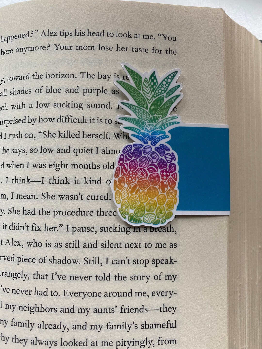 Pineapple, Rainbow, Zentangle, Bookmark, Magnetic, Page Saver, Gifts ...