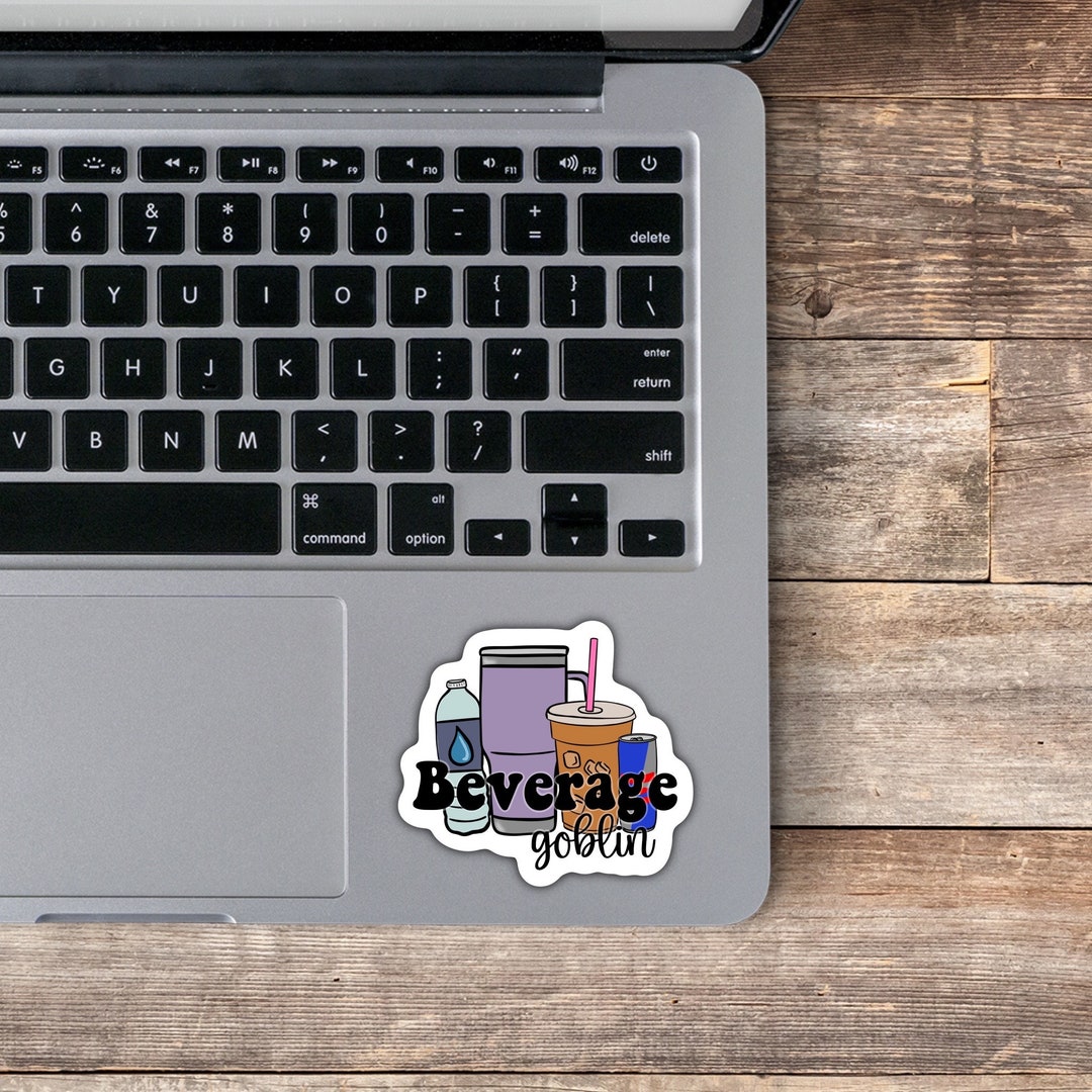 Beverage Goblin, Sticker, Vinyl, Water Resistant, Gifts for Her, for ...