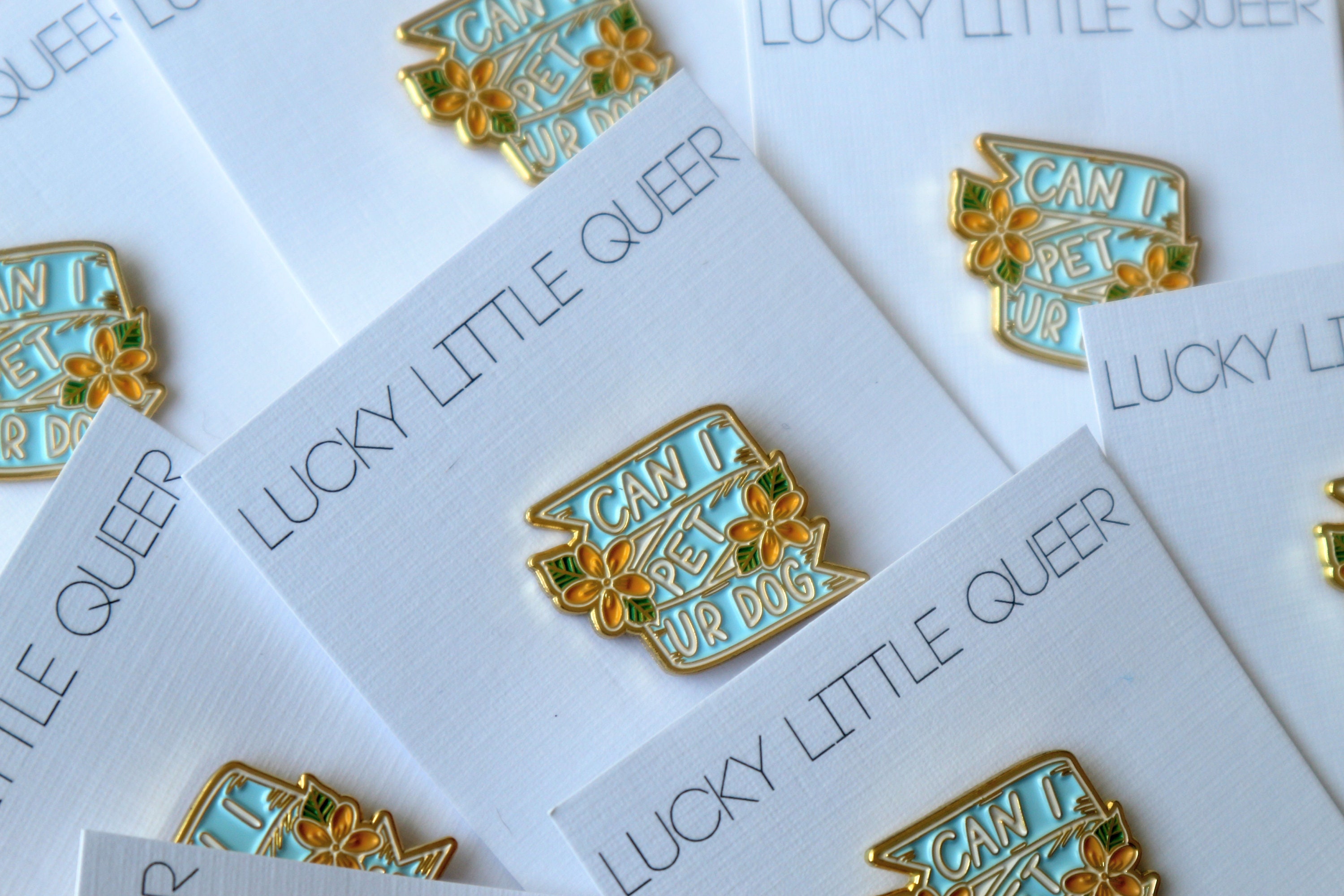 Can I Pet Ur Dog Soft Enamel Pin Funny Lapel Pin Badge for - Etsy