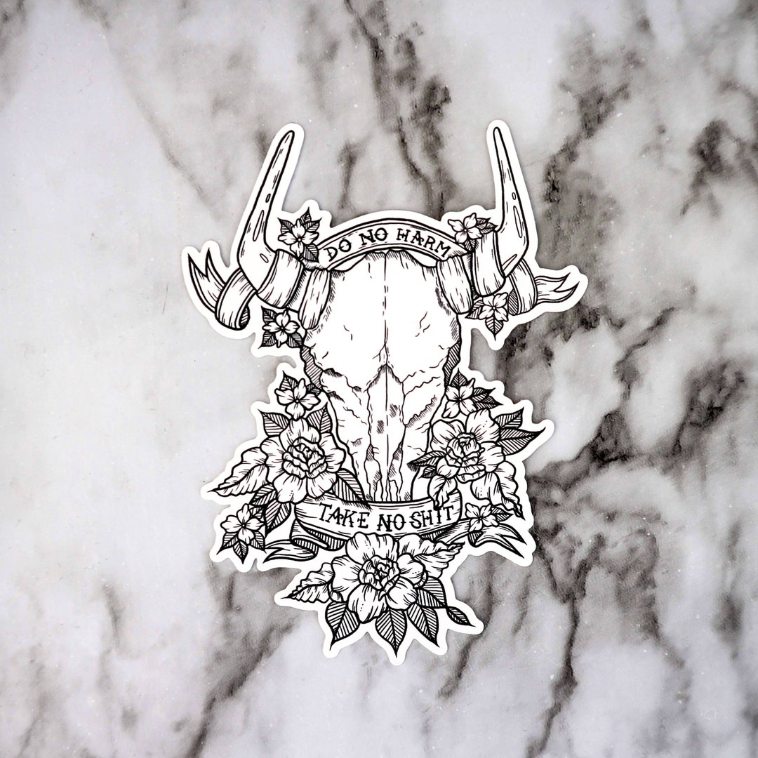 Do No Harm, Take No Shit Sticker, Social Justice Positive Affirmation ...