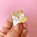 Character Sleepy Fox Macaron Hard Enamel Lapel Pin - Etsy