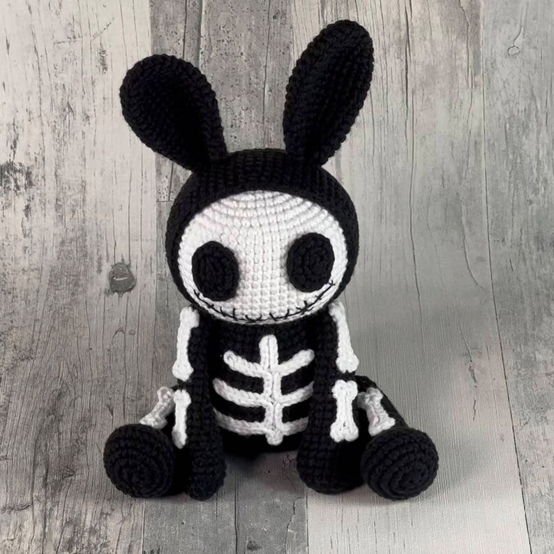 Skeleton Bunny Voodoo Bunny Crochet Pattern Voodoo Doll - Etsy