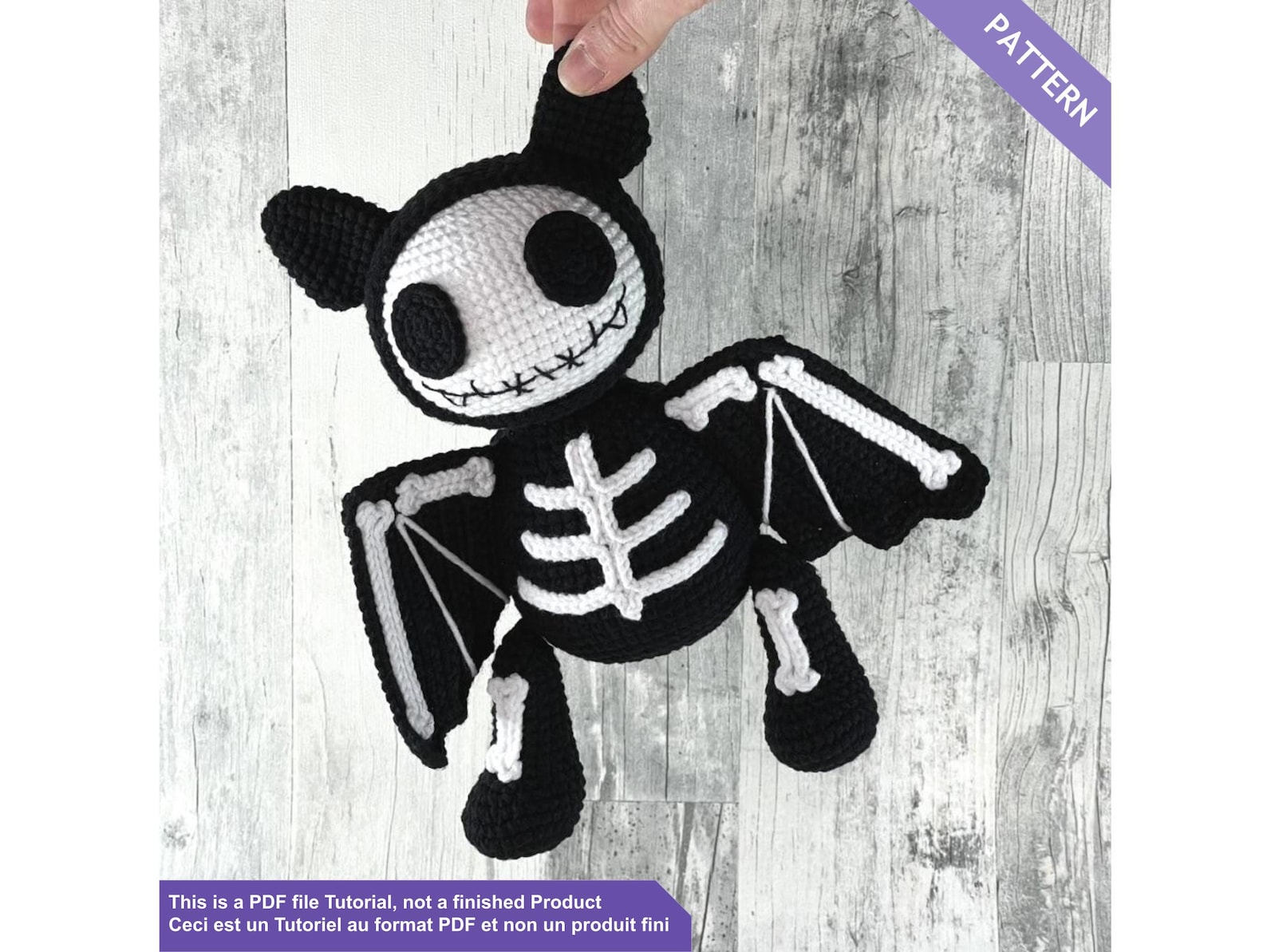 Skeleton Bat Crochet Pattern Voodoo Bat Voodoo Doll - Etsy