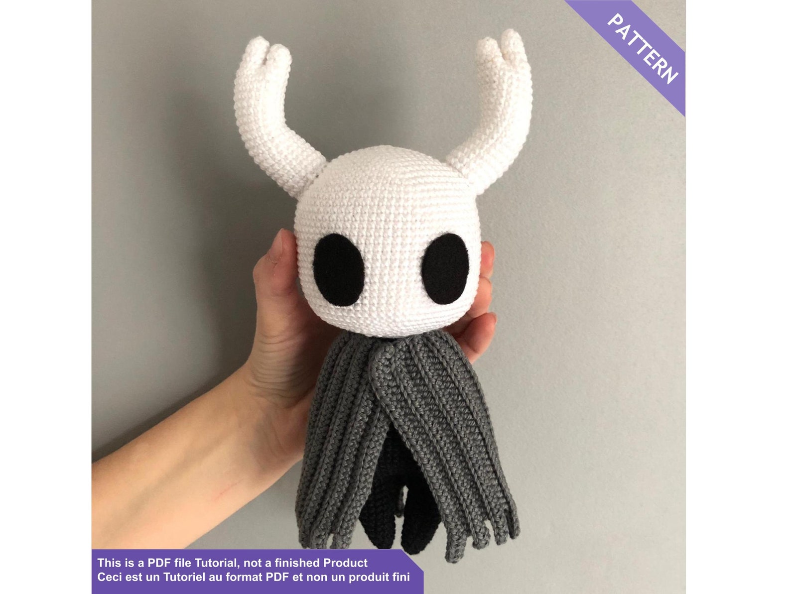 Hollow Knight Crochet Pattern, Crochet Pattern Amigurumi, Crochet ...