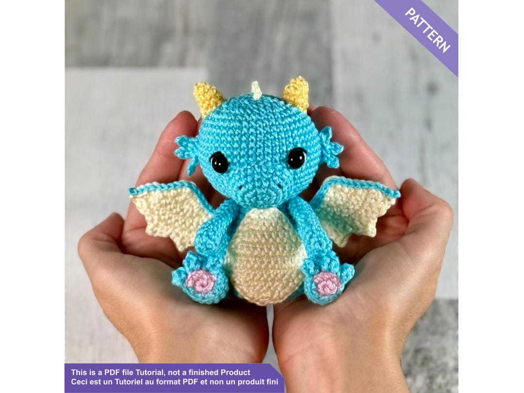 Buy Crochet Pattern Baby Dragon, Dragon Amigurumi Crochet Pattern, PDF ...