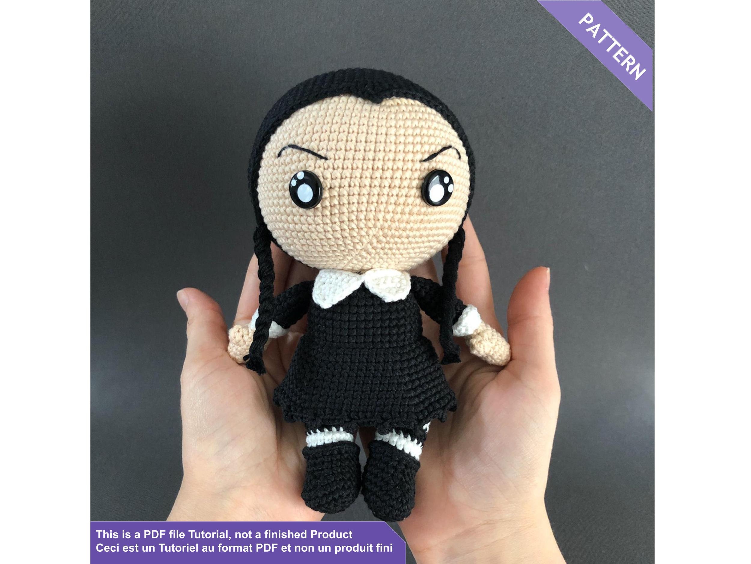 Craft Supplies & Tools Kits & How To Wednesday Amigurumi Crochet Doll ...