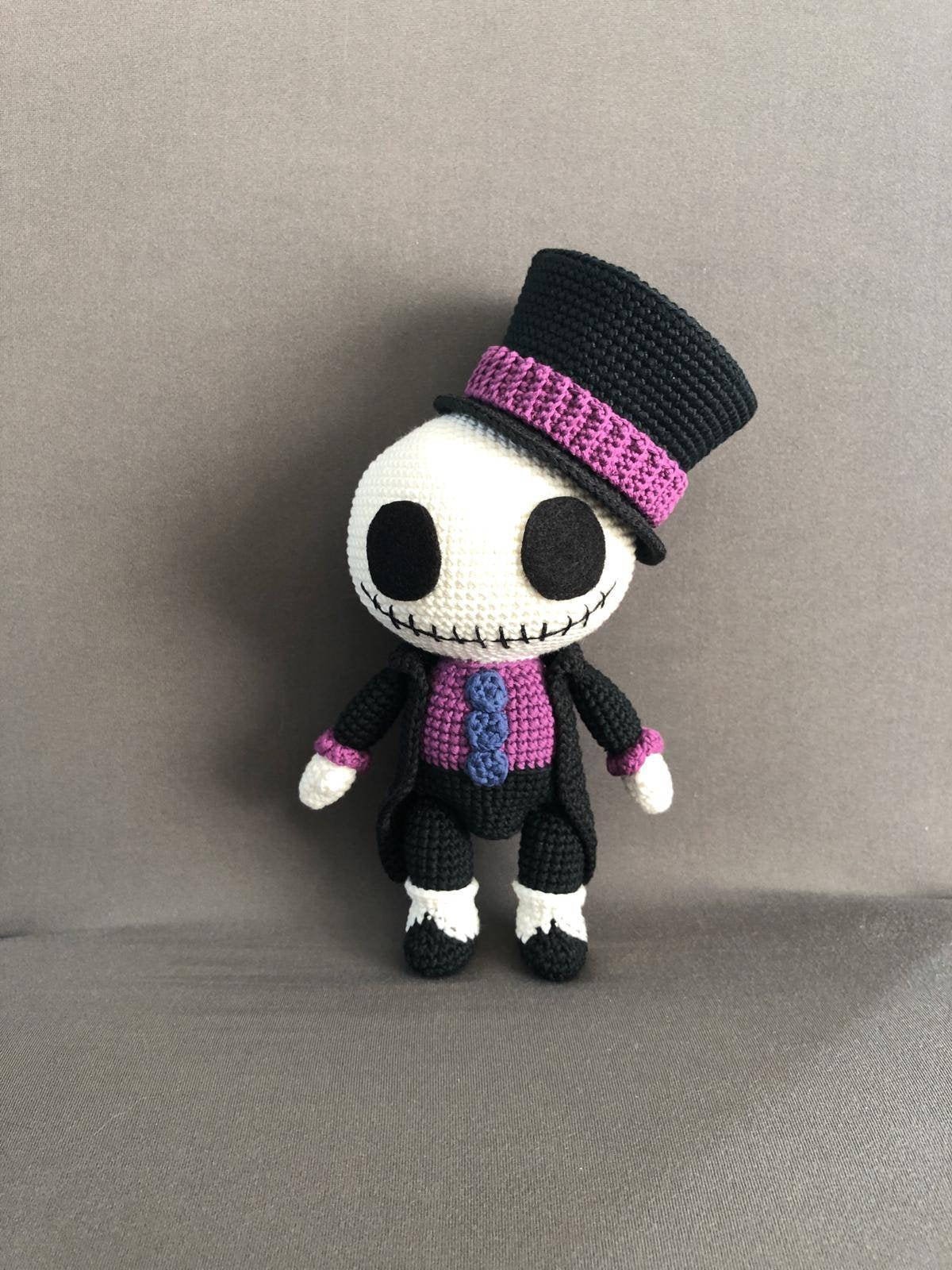 Skeleton crochet pattern Halloween crochet pattern amigurumi - Etsy España