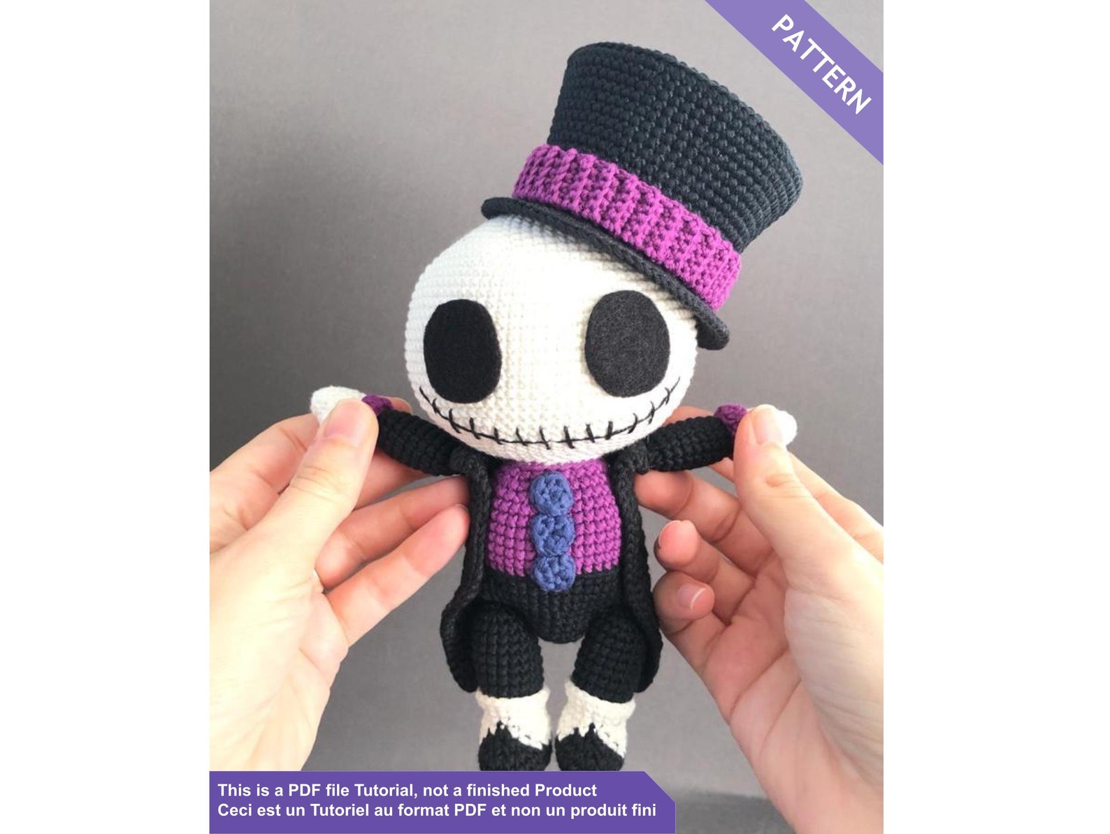 Skeleton Crochet Pattern Halloween Crochet Pattern Amigurumi | Etsy ...