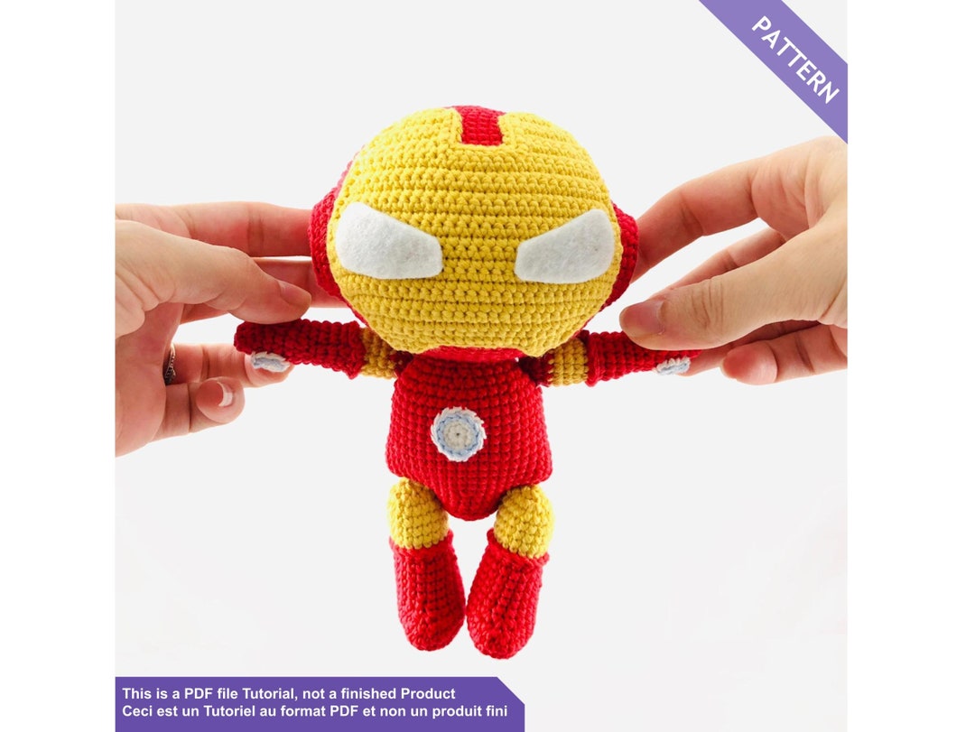 Iron Man Crochet Pattern, Amigurumi Crochet Pattern, PDF Files EN FR - Etsy