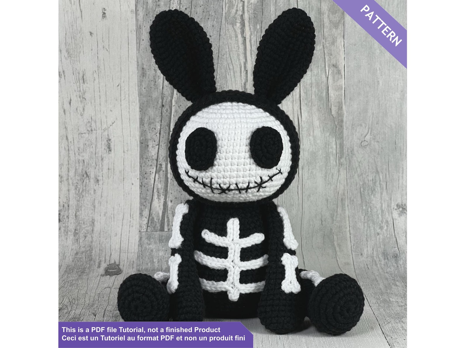 Skeleton Bunny Voodoo Bunny Crochet Pattern Voodoo Doll - Etsy