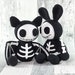 Crochet Patterns Skeleton Bunny and Bat, Voodoo Crochet Pattern, Voodoo ...