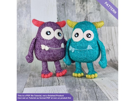 Cute Monster Crochet Pattern by Monsterhook Instant Download - Etsy