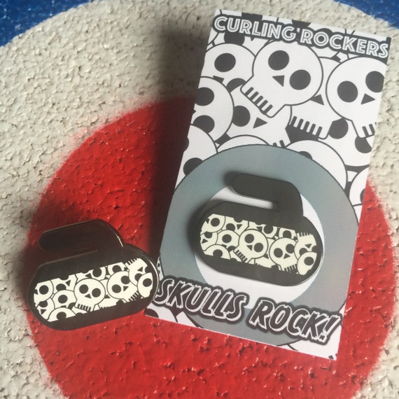 Skulls Rock Curling Pin | Etsy