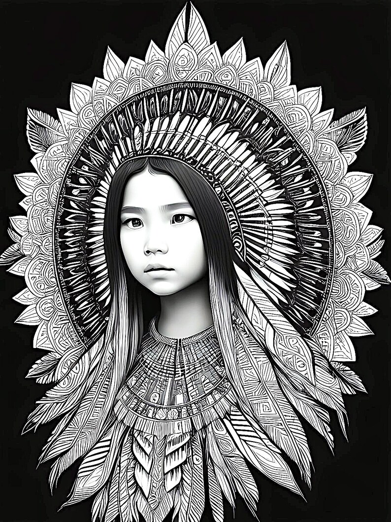 People of the World Zentangle Mandala Art Adult Coloring Book Pages 90 ...