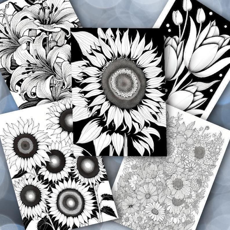 Printable Nature Coloring Book Pages Variety Pack Full Shop 250+ Pages ...