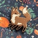 Rose Gold Fox Enamel Pin Badge - Etsy