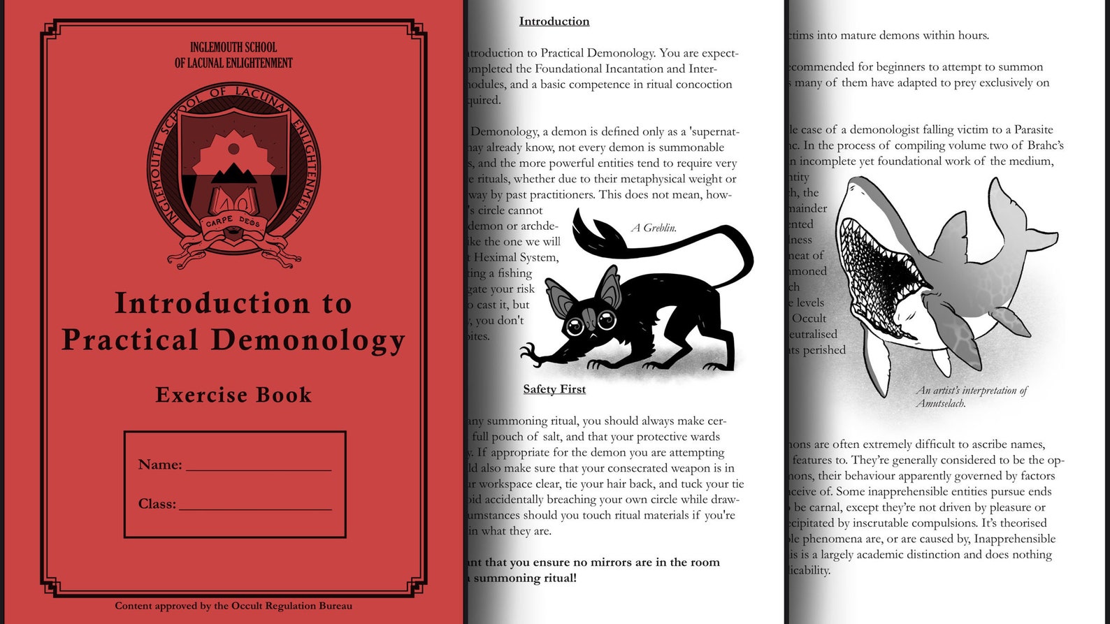 Introduction to Practical Demonology - 24pg Activity Zine - Etsy