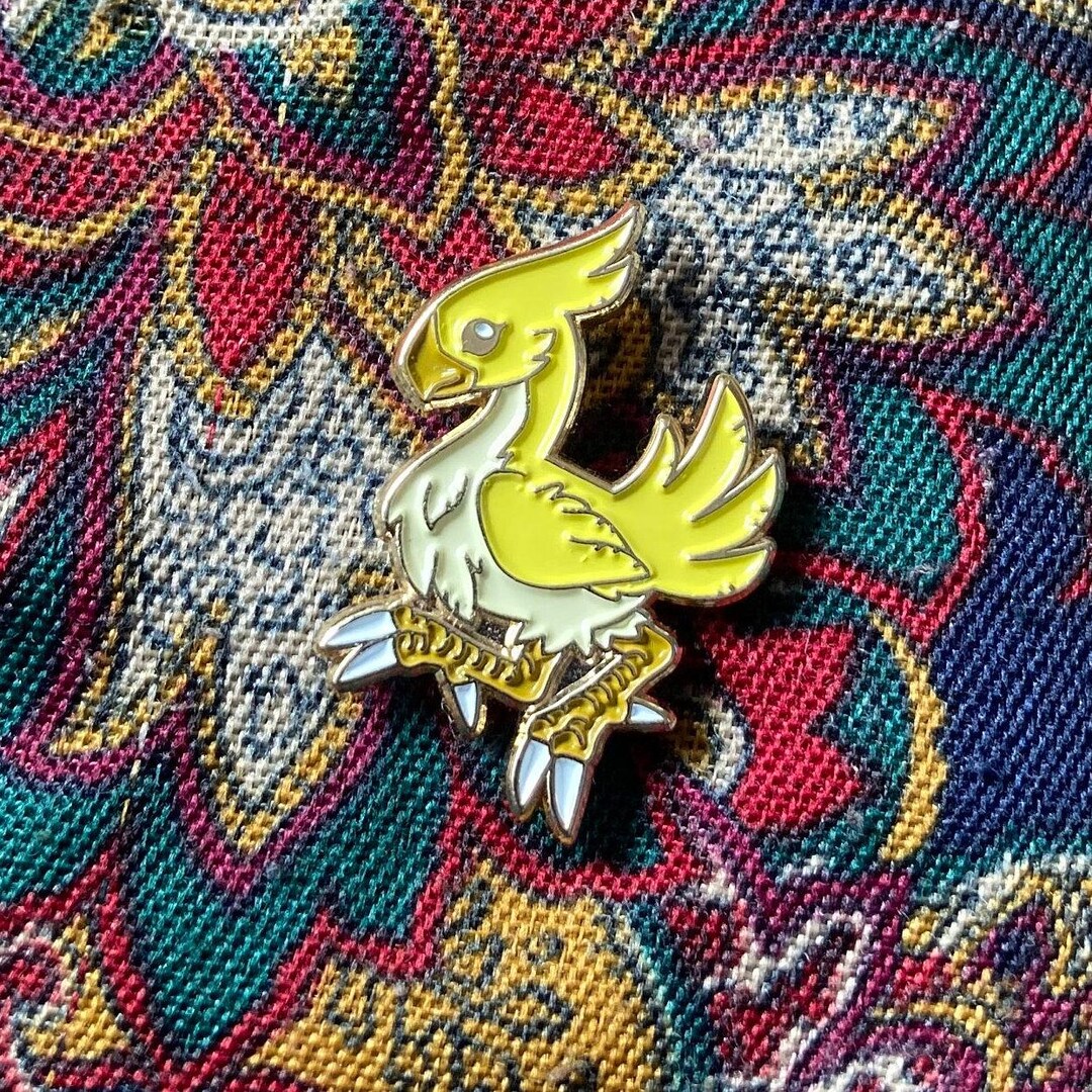Chocobo Final Fantasy Inspired Enamel Pin Badge (gold) - Etsy