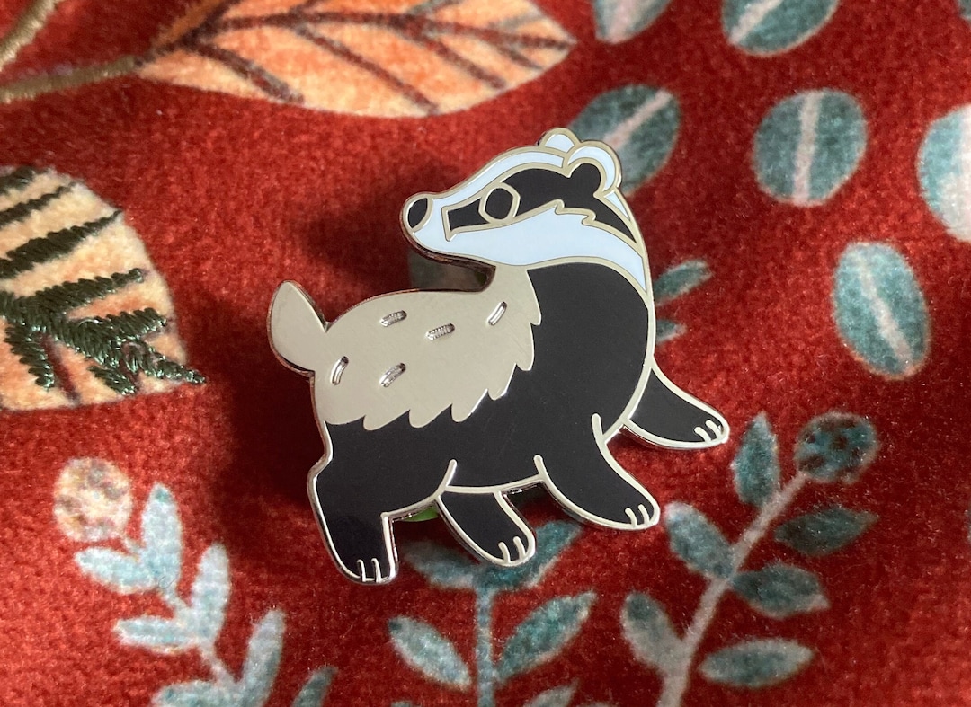 Badger Enamel Pin Badge - Etsy
