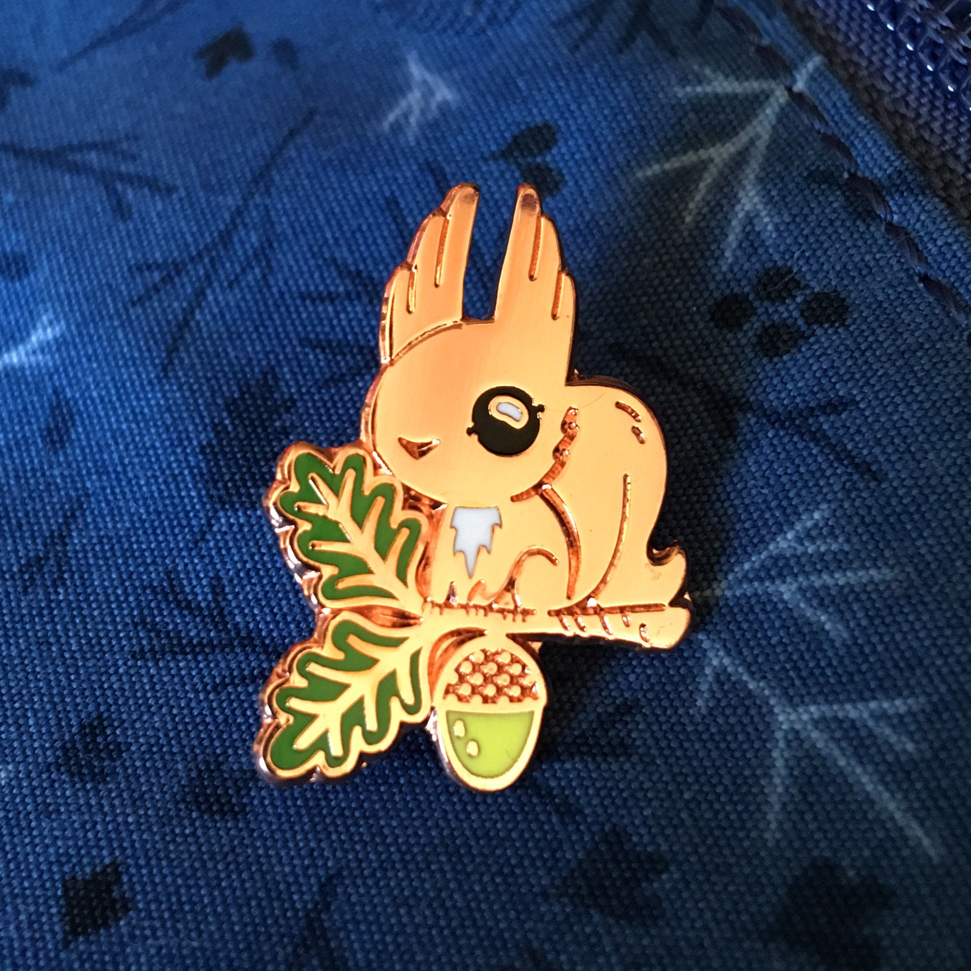 Red Squirrel Rose Gold Enamel Pin Badge - Etsy