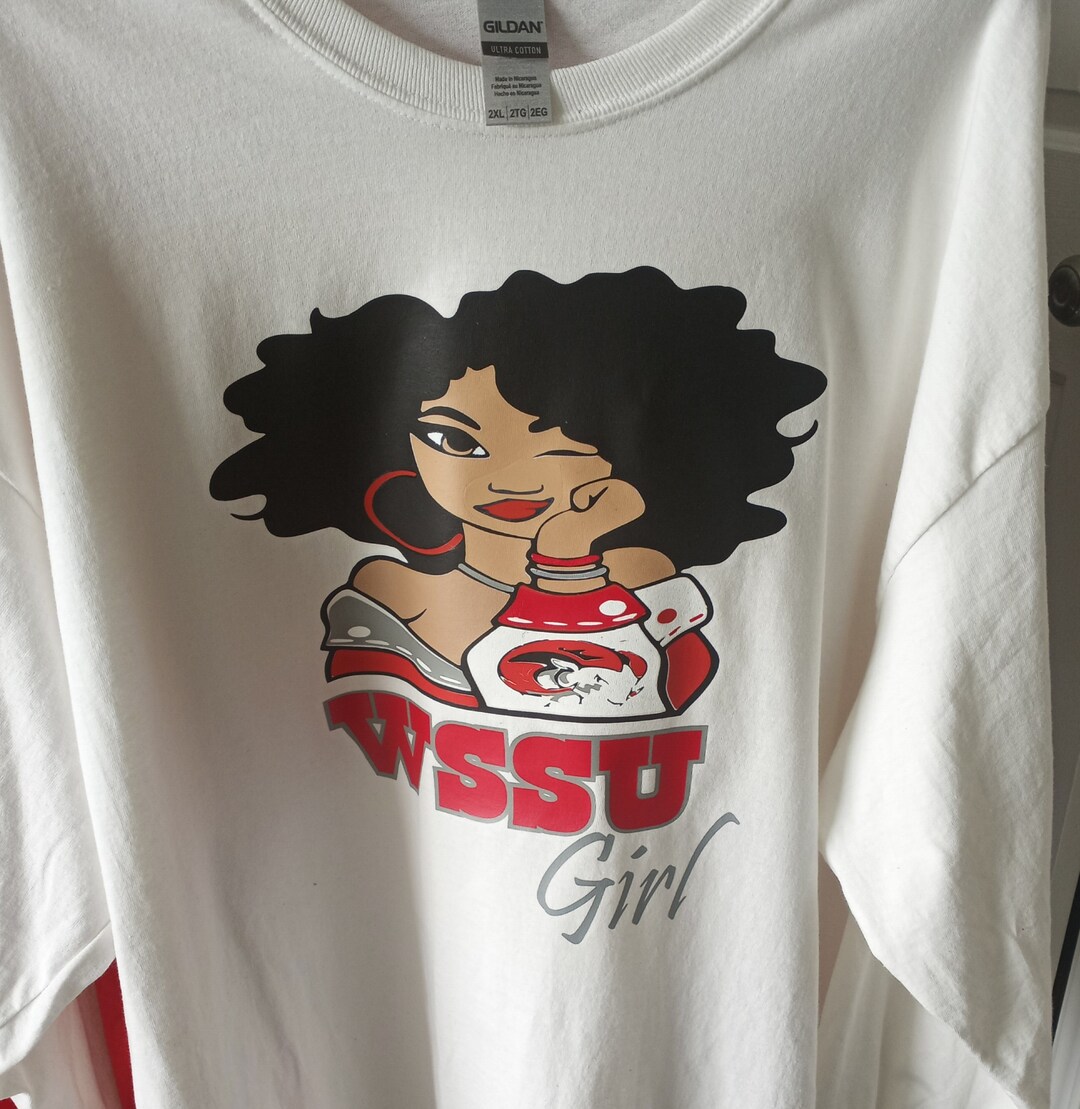 WSSU Long Sleeve T-shirts for Women, WSSU Girl T-shirt for Women, RAMS ...