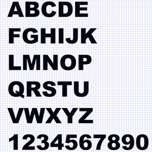 Metal Letters, Individual Cut Out Metal Letters and Numbers to Create ...