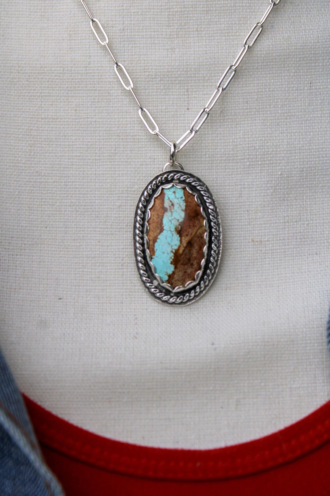 Royston Ribbon Turquoise Necklace - Etsy