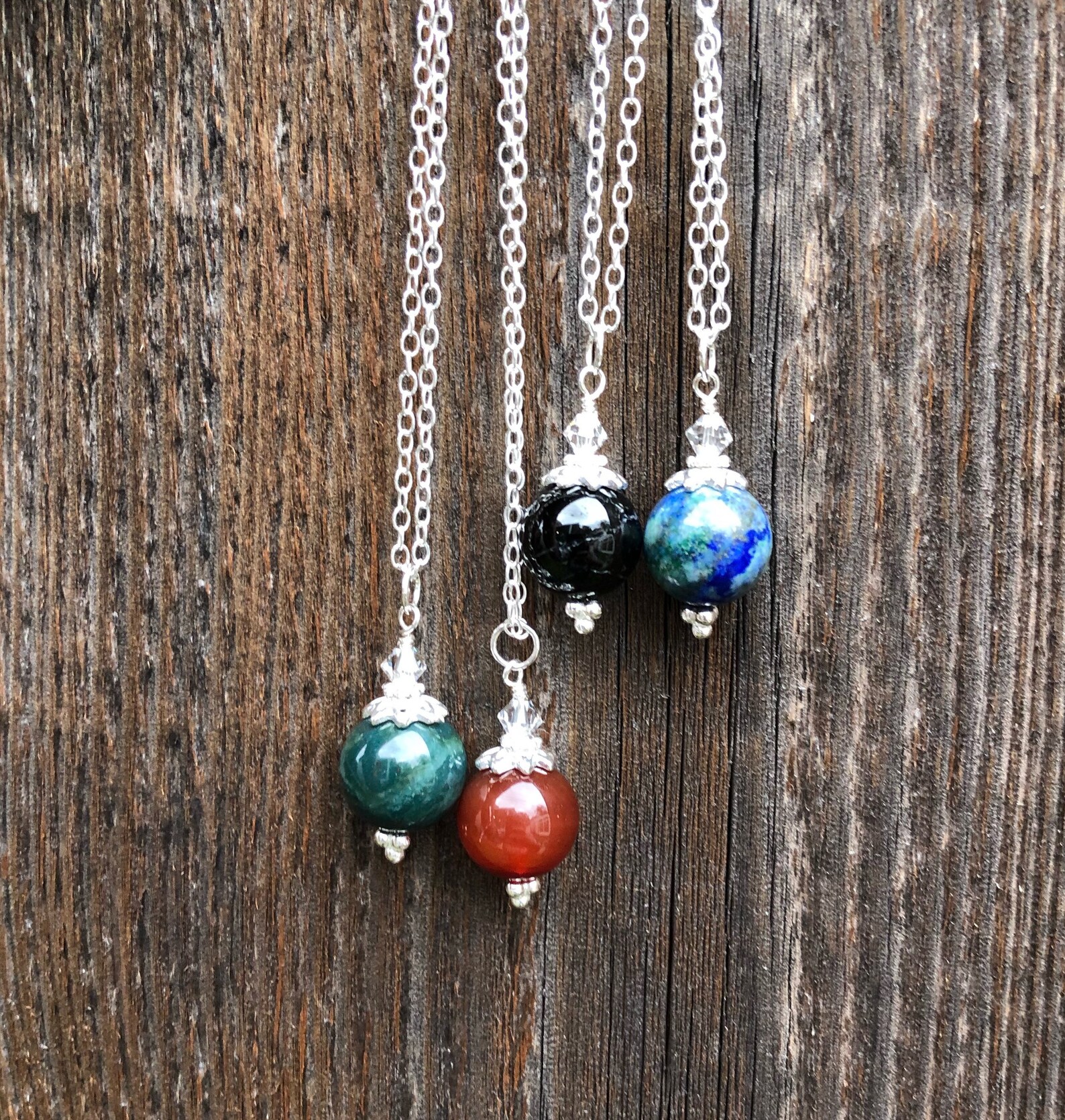 Crystal Pendulum Pendant Necklace Dainty Pendulum Necklace - Etsy