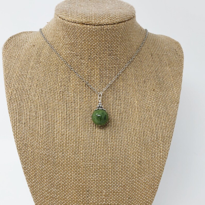 Genuine Canadian Jade Pendulum Necklace Good Luck Abundance - Etsy