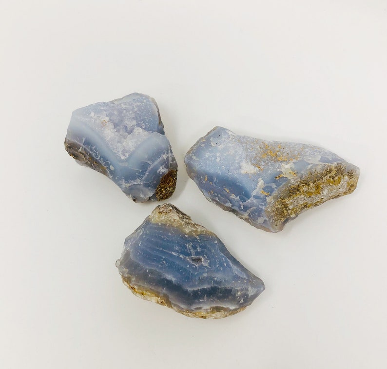 Raw Blue Chalcedony Rock Specimen Metaphysical Throat Chakra - Etsy