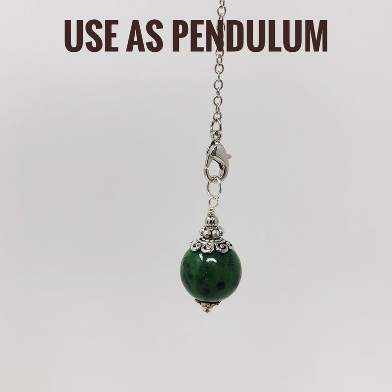 Genuine Canadian Jade Pendulum Necklace Good Luck Abundance - Etsy
