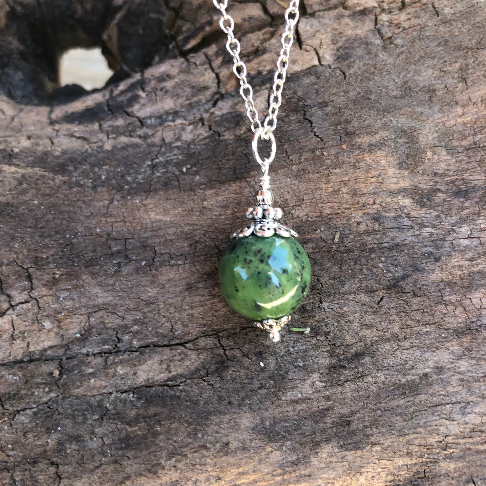 Genuine Canadian Jade Pendulum Necklace Good Luck Abundance - Etsy